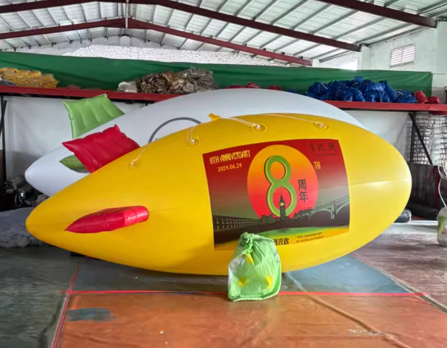 6M 19.6ft Giant Inflatable Advertising Blimp Flying Helium Balloon ...