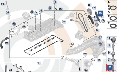 Boulon de roulement de moteur BMW 5 F10 11317797900 7797900 NOUVEAU ...