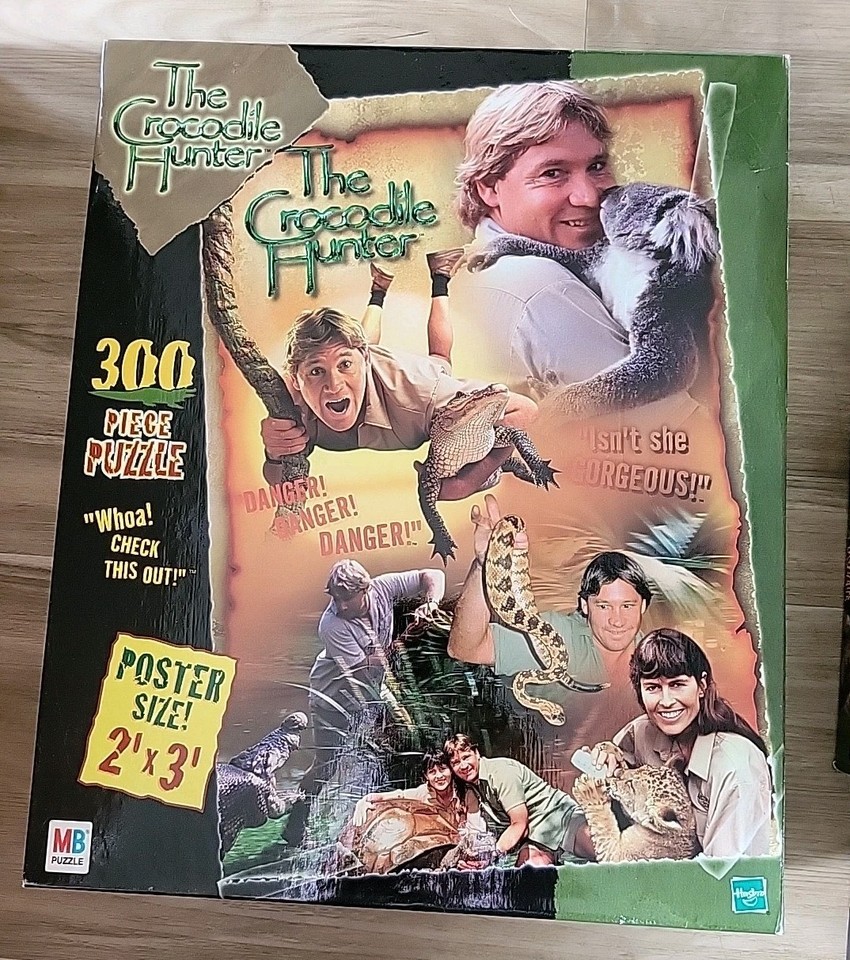 4 Vtg. NOS The Crocodile Hunter Steve & Terry Irwin Puzzles Unopened ...