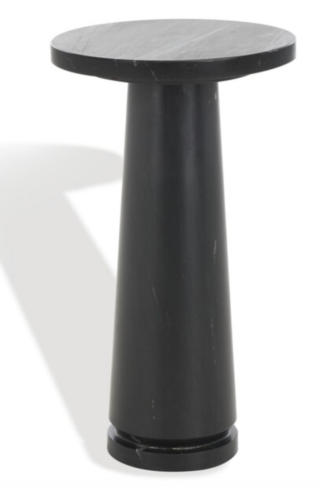 NEW Restoration Hardware STYLE Gio Stone Accent Drink Table Natural Organic | eBay