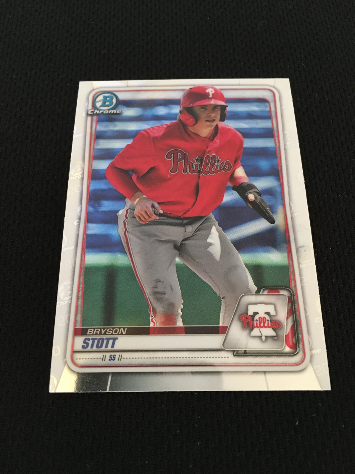 BRYSON STOTT ROOKIE BOWMAN CHROME 2020 PHILADELPHIA PHILLIES RC ...