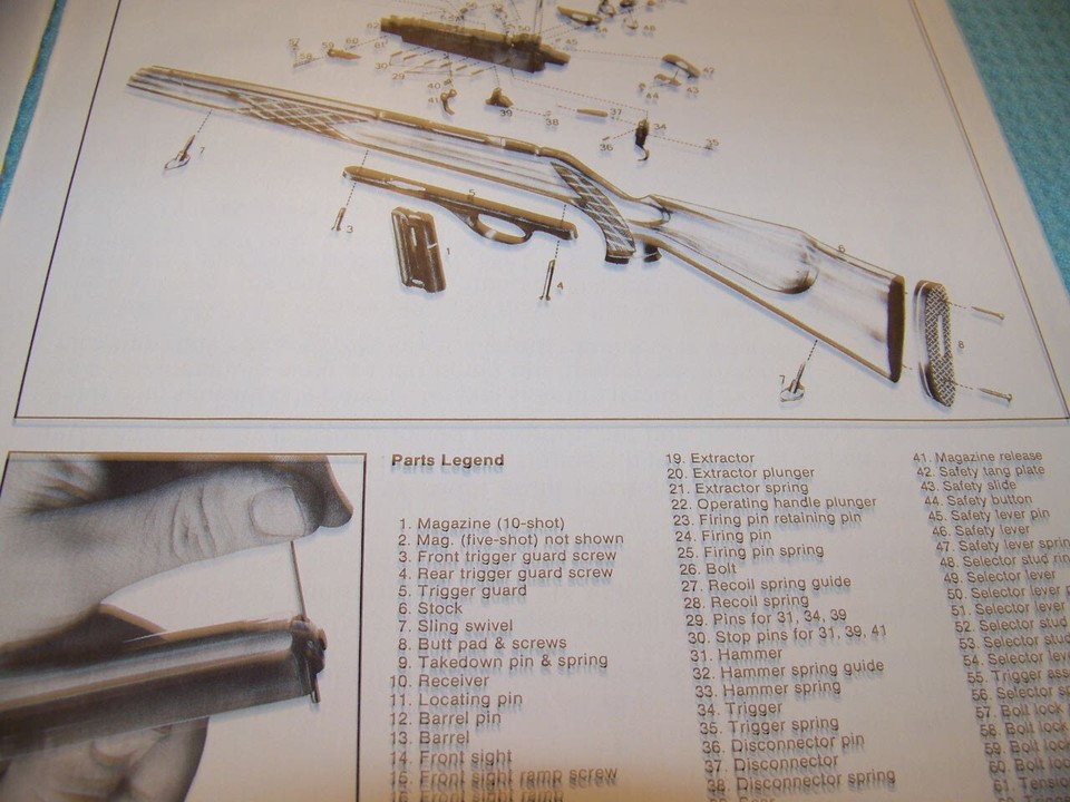 WEATHERBY MARK XXII RIFLE..HISTORY/EXPLODED VIEW/DISASSEMBLY (853NN) | eBay