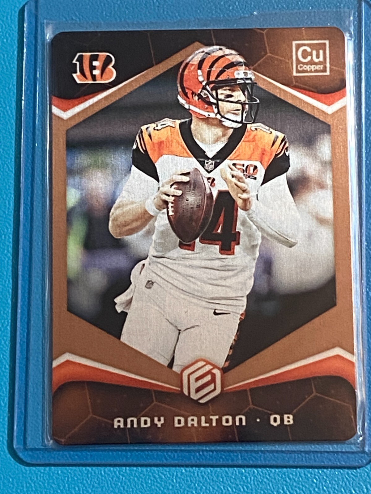 🏈 2018 Panini Elements Football Copper Parallel Card #13 Andy DALTON ...