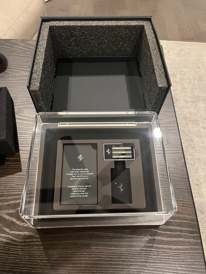 FERRARI ROMA OWNERS KEY FOB REMOTE PRESENTATION BOX STORAGE DISPLAY | eBay