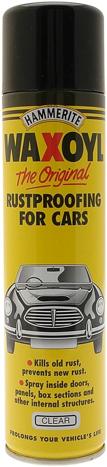 Hammerite Waxoyl Clear Aerosol Spray Car Prevents Rust Proofing Coating ...