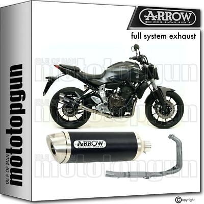 ARROW FULL EXHAUST OK THUNDER BLACK ALUMINIUM YAMAHA MT07 MT 07 2015 15 ...