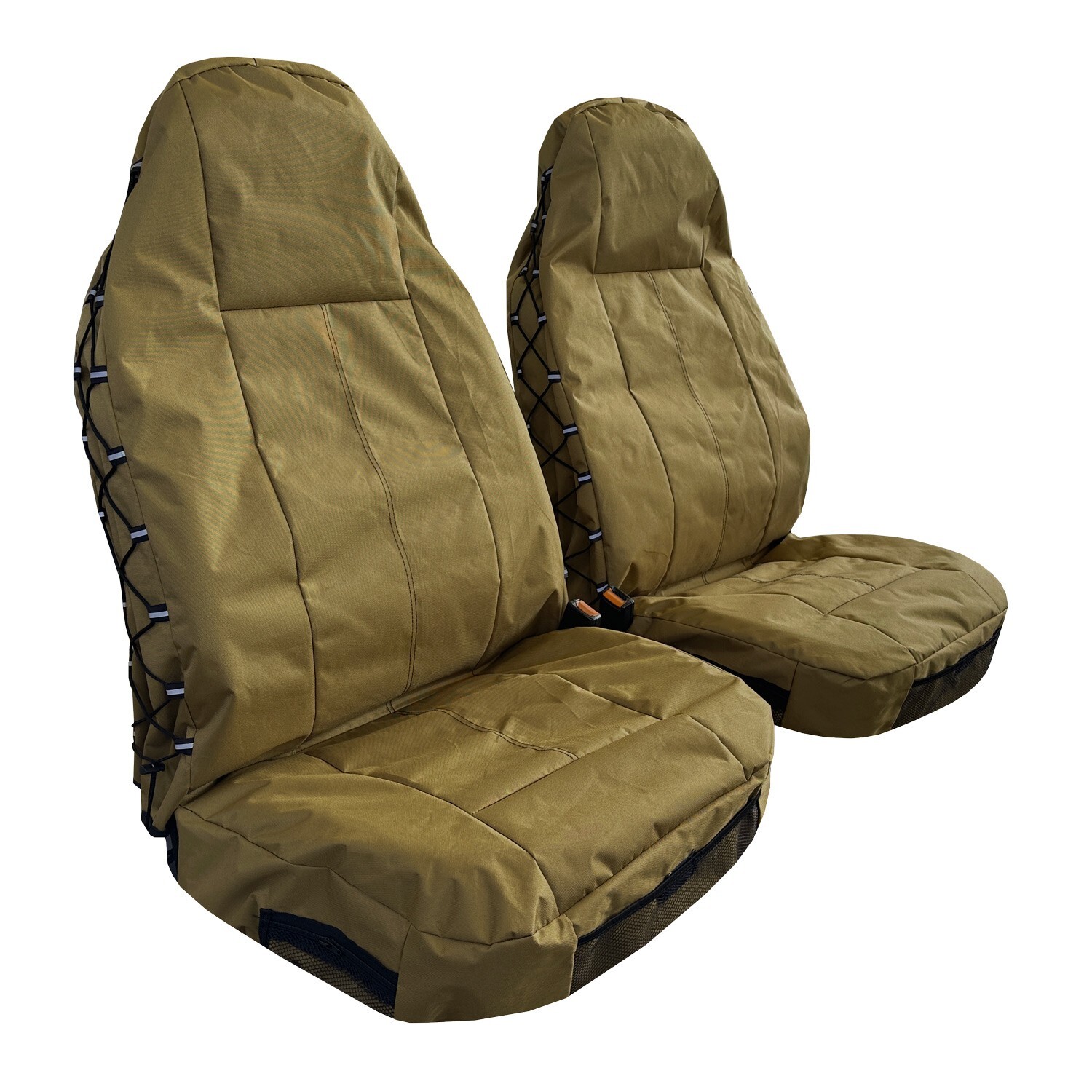For Chevy Silverado 3500 2007-on Car Front Seat Covers Army Green ...