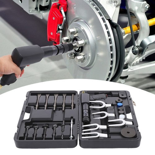 Heavy Duty Air Hammer Chisel Tool Kit Set Pneumatic Gun 15x Heads Tool ...