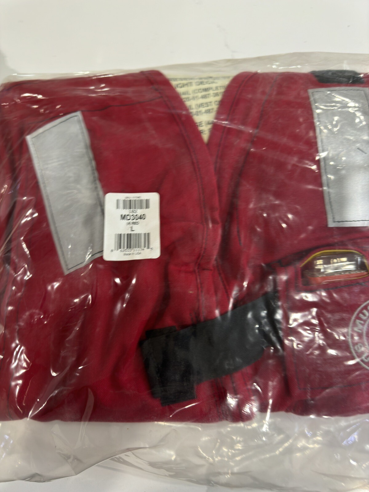 Mustang Survival Flight Deck Vest (Red) Large MK 1 w/ Dye Bag + Strobe ...