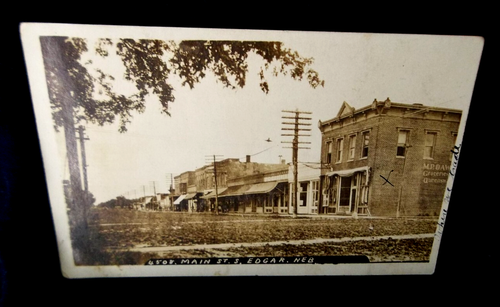 1908,MAIN STREET,EDGAR,NEBRASKA,REAL PHOTO | eBay