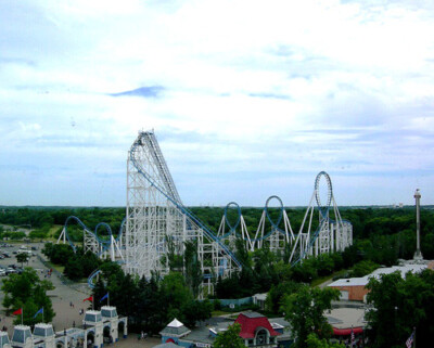 Shockwave Roller Coaster Six Flags Great America Gurnee, IL Photo | eBay