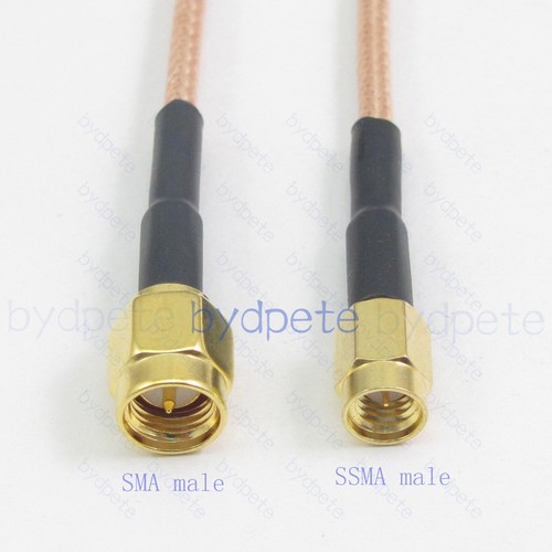 SSMA male plug to SMA male Connector RG316 RF Coaxial Pigtail Jumper ...