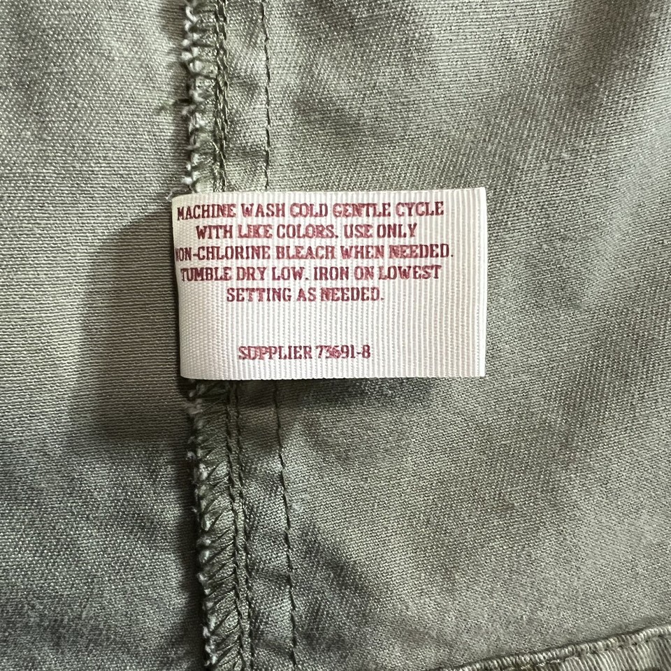 arizona jean company camouflage utility zip up jacket waist cinch size ...