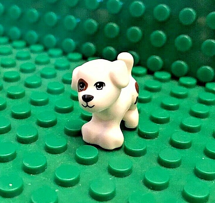 LEGO Friends Animal Puppy Dog Minifigure 93088pb01 Charlie Jacky Patch ...