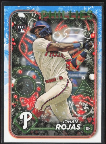 Johan Rojas 2024 Topps Holiday #H180 Rookie Philadelphia Phillies | eBay
