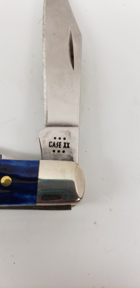 Case XX 6344 SS USA Rogers Corn Cob Jig Blue Bone Medium Stockman ...