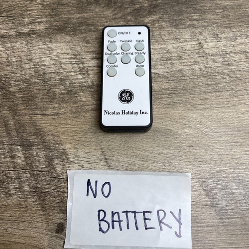 GE Nicolas Holiday HC-TX10 Color Effect Remote Control White Wireless 8 ...