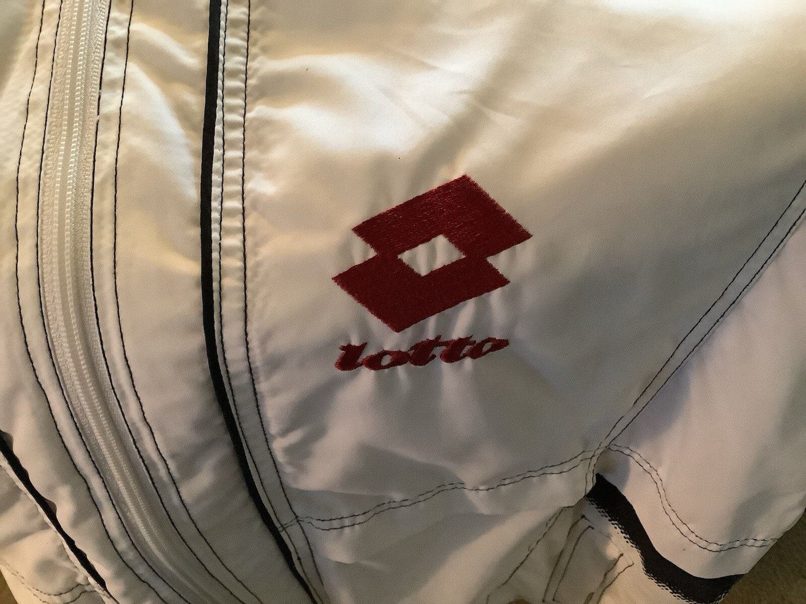 Vintage Lotto Boris Becker Training Jacket Mens Xl White Tennis ...