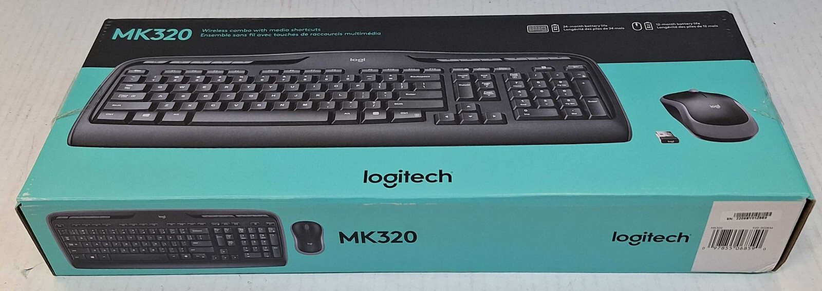 Logitech MK550 (920-002555) Wireless Keyboard and Mouse Combo - Black ...