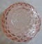 VTG PINK FOSTORIA AMERICAN DEPRESSION GLASS CUBE PATTERN BOWL 6 1/2 ...