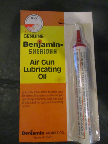 Benjamin Sheridan Air Gun Rifle Oil NIP | eBay