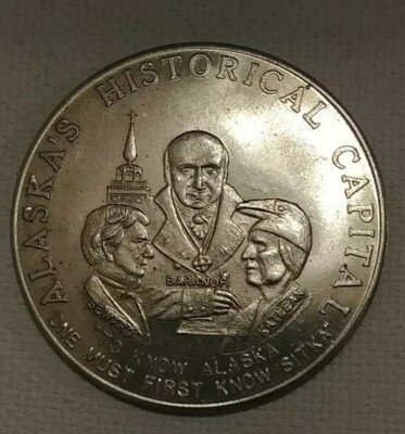 1963 Sitka Alaska’s Historical Capital Scenic Medallion $1 Token | eBay