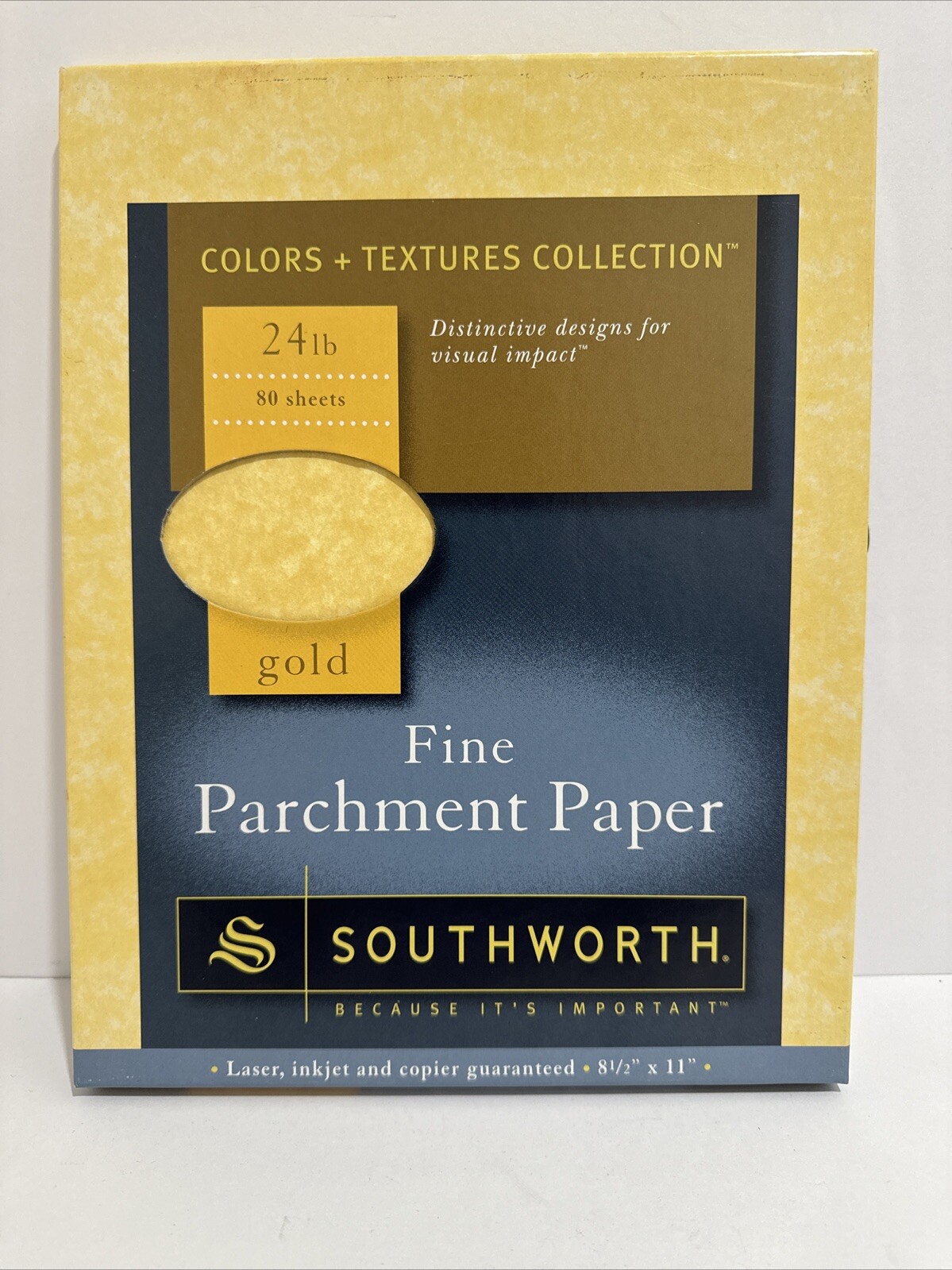Southworth Gold Parchment Paper 24 lb 8 1/2 x 11 Laser Ink Jet Printer ...
