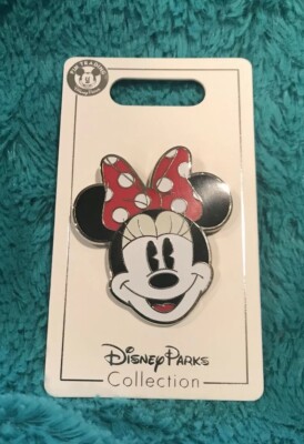 Disney Minnie Mouse Face With Bow Pin New OE Pin | eBay