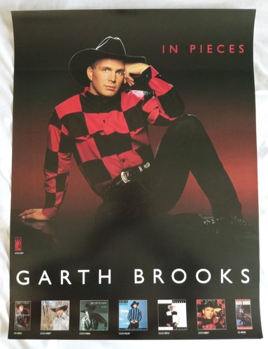 Garth Brooks 1993 In Pieces - Original Promo Poster | eBay