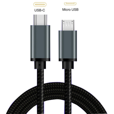 Type C USB C to Micro USB Cable Short OTG Sync Data Fast Charger Cord ...