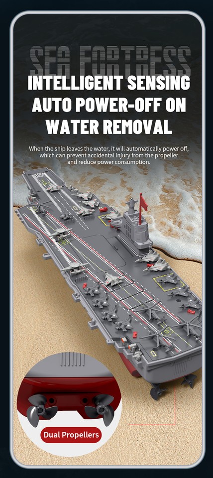 S19 RC Aircraft Carriers Model 2.4G Remote Control High Speed Boat ...