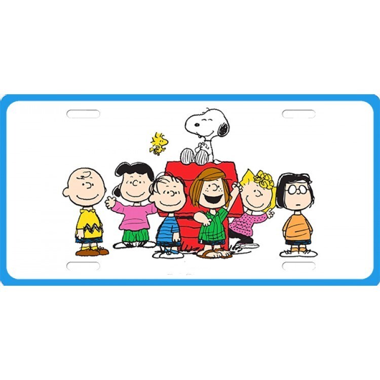 SNOOPY AND PEANUTS USA MADE LICENSE PLATE | eBay