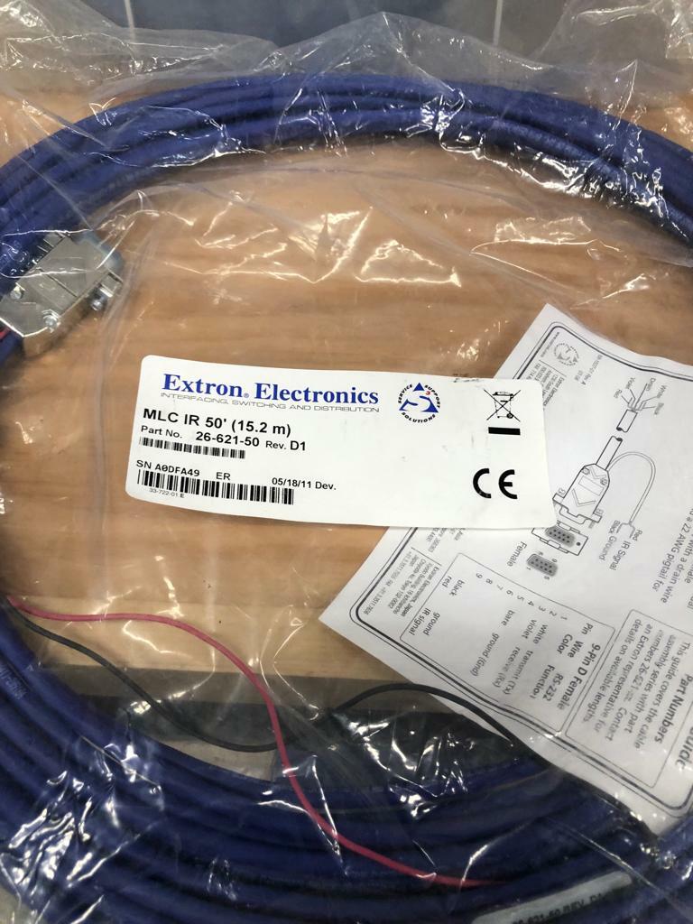Extron MLC IR 50' 26-621-50 Communication Cable Plenum. | eBay
