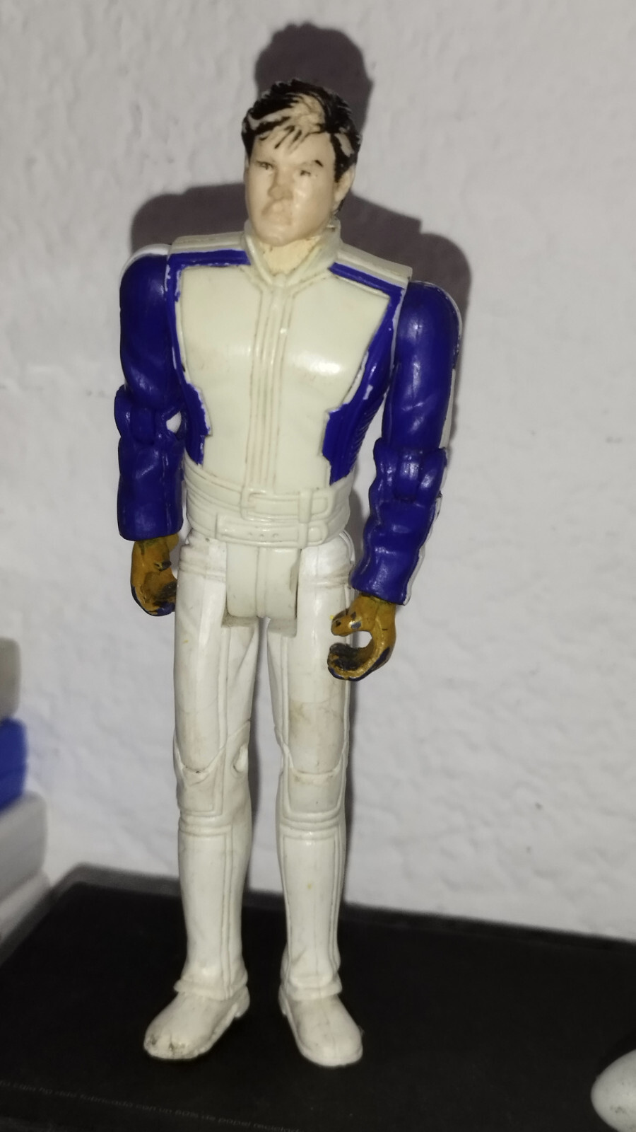 Figurine Speed Racer Mach 5 Action Figure 5" 2008 WBEI Blue White Race ...