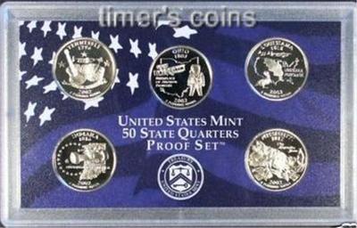 2002 Proof State Quarter Set - 5 Coins - No Box/COA | eBay