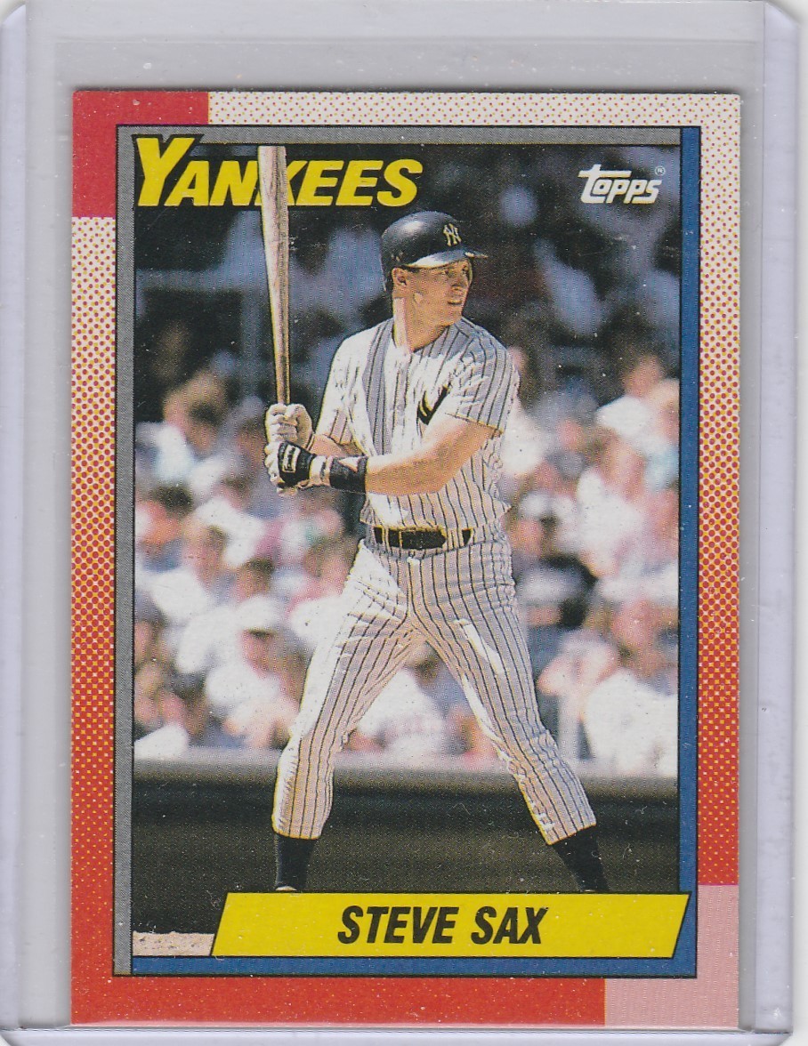 1990 topps #560 Steve Sax YANKEES | eBay