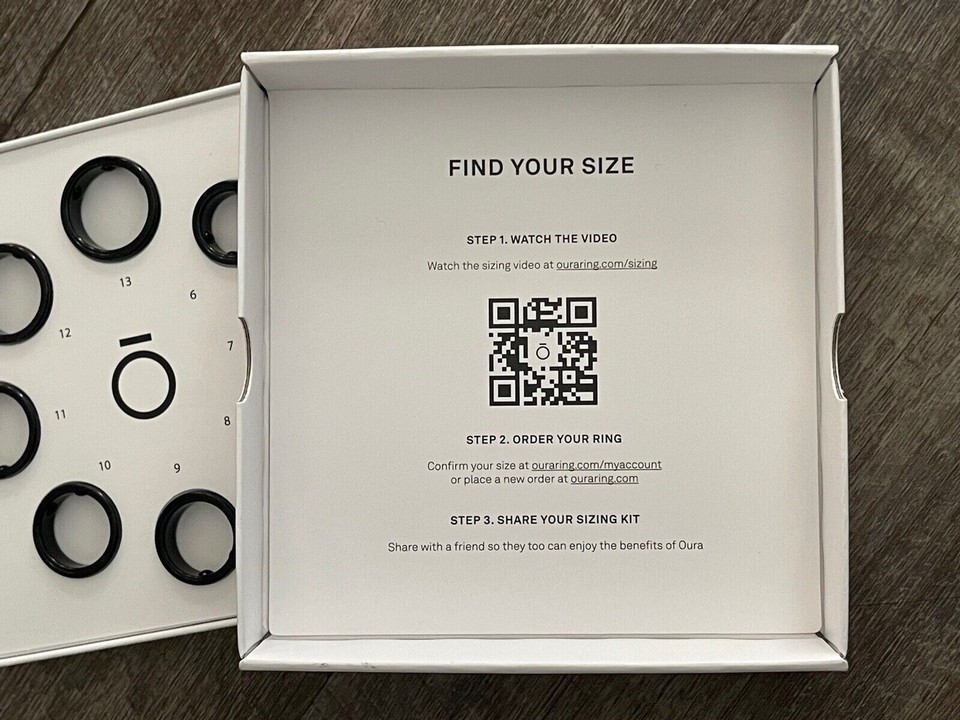 Oura Ring Gen3 Sizing Kit: Try Before You Buy Sizes 6, 7, 8, 9, 10, 11 ...