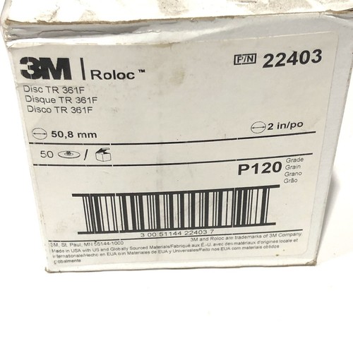 * 3 Pc NEW 2" P120 ROLOC DISC 361F 3M 051144 22403 NIB | eBay