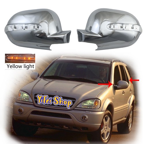 Door Mirror Covers With Led Light For Mercedes Benz M ML55AMG ML320 ...