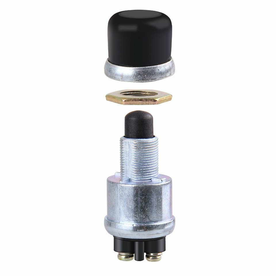 2x 12V 50A Waterproof Switch Push Horn Engine Start Starter Button for ...