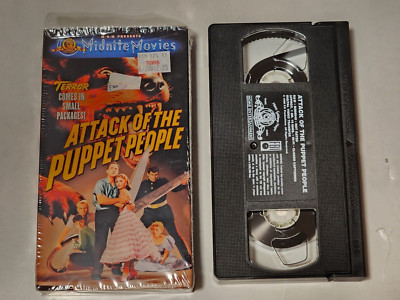 ATTACK OF THE PUPPET PEOPLE VHS TAPE IN BOX JOHN AGAR JOHN HOYT JUNE ...