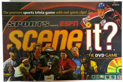 Mattel Games Scene It? ESPN Sports Edition DVD Board Game 2005, New ...