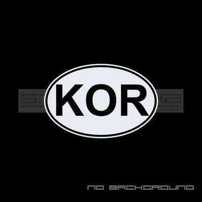 Korea Country Decal Circle Sticker logo KOR Seoul Asia Pair | eBay