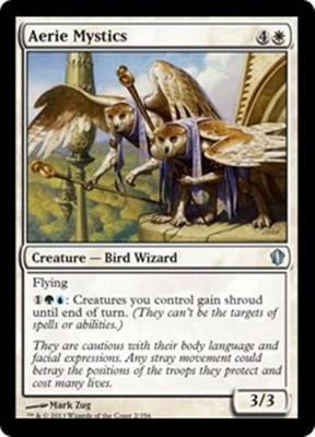 AERIE MYSTICS Commander 2013 MTG White Creature Bird Wizard Unc | eBay