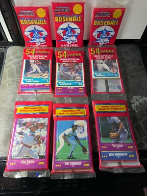 1988 Score Baseball Pack sets, factory sealed, mint condition set (3 ...
