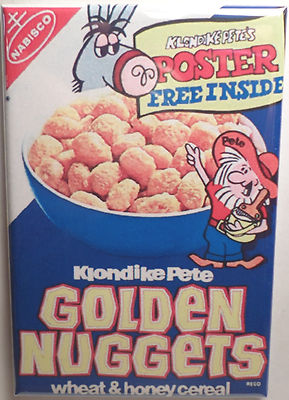Golden Nuggets Cereal Vintage Cereal Box 2"x3" MAGNET Fridge Locker ...