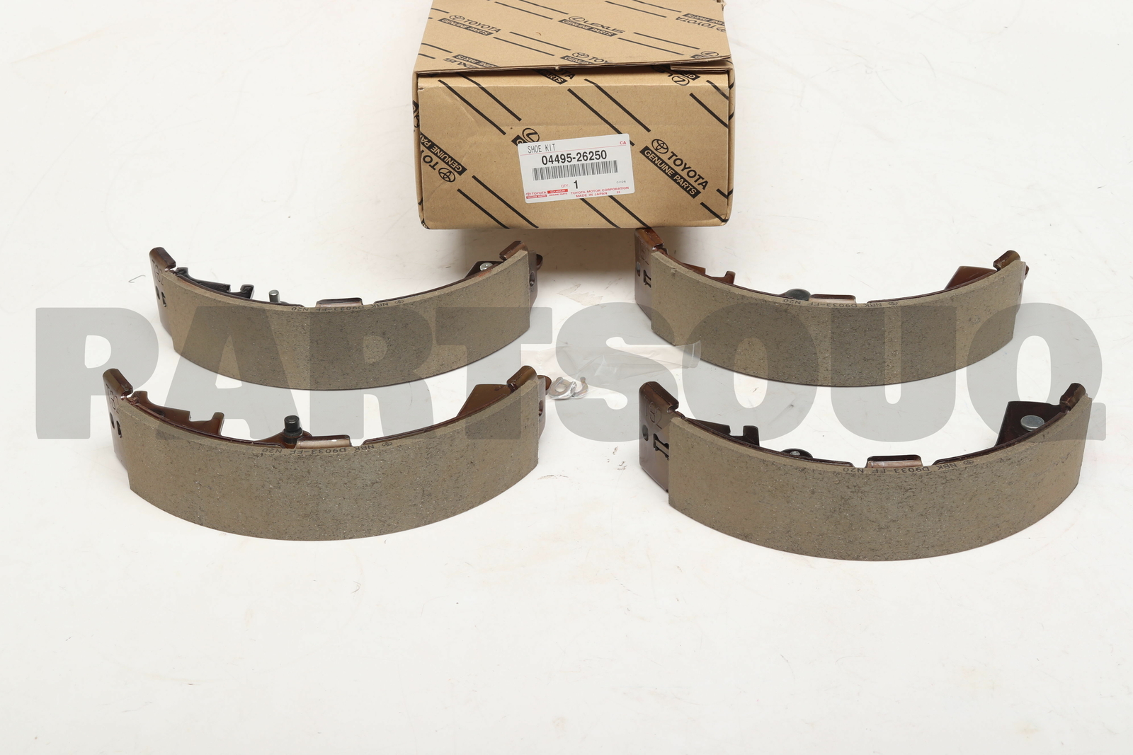 0449526250 Genuine Toyota SHOE KIT, BRAKE, RR 04495-26250 | eBay