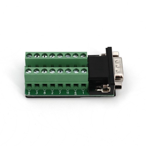 D-SUB DB15 VGA Male 3 Row 15Pin Plug Breakout PCB Board Adapter ...