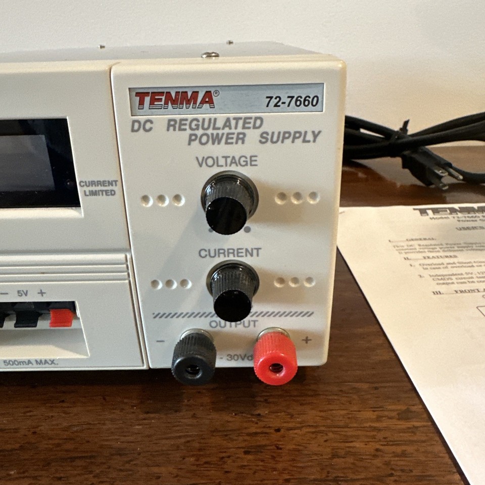 Tenma Model 72-7660 Regulated Power Supply With AC Power Cord | eBay