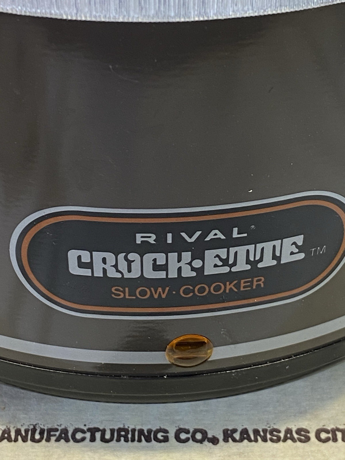 Vintage Rival Crock Pot Crock-ette Slow Cooker 1 Qt Model 3200 Brown W/ Box